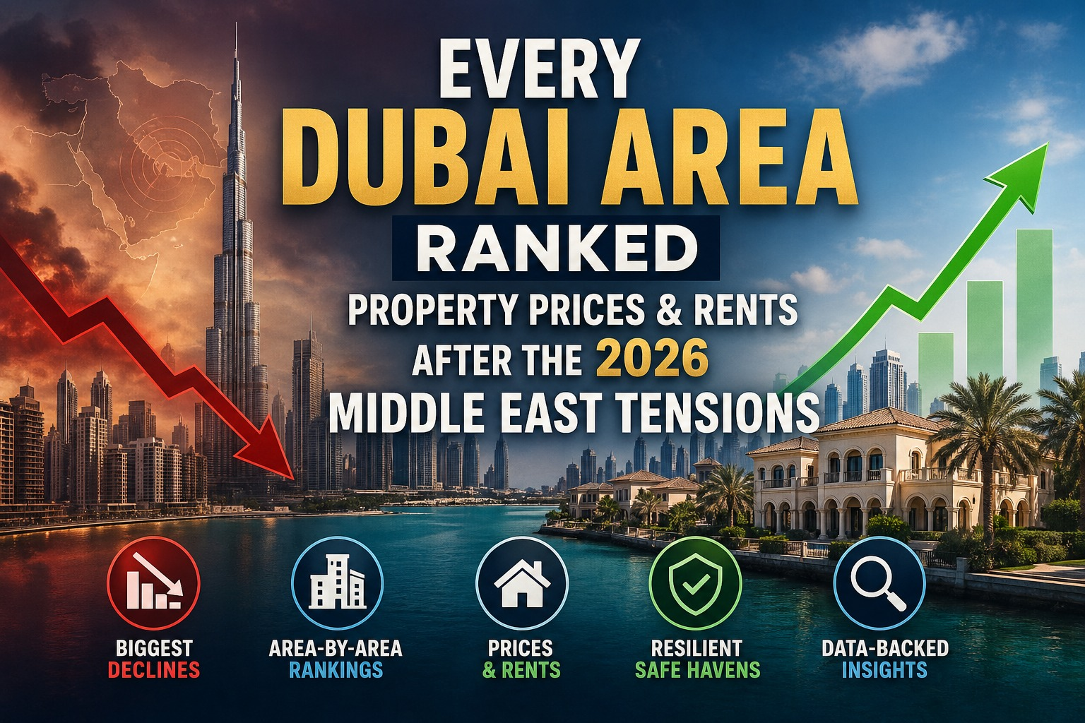 Iran-Israel War Affect on Every Area in Dubai Real Estate Ranked